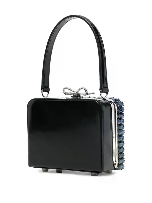 SELF-PORTRAIT Crystal-embellished Top-handle Mini Bag
