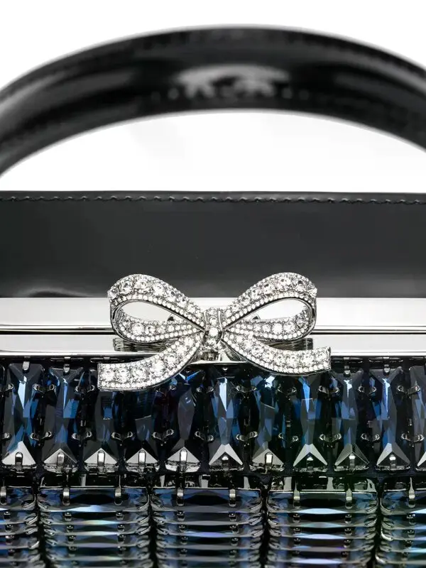 SELF-PORTRAIT Crystal-embellished Top-handle Mini Bag