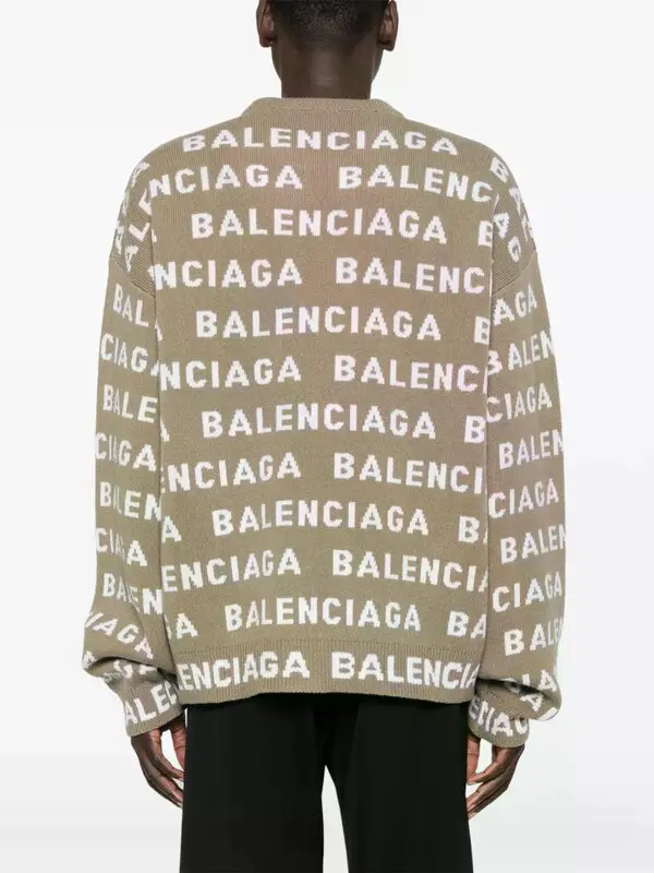 Balenciaga Logo-intarsia Sweater