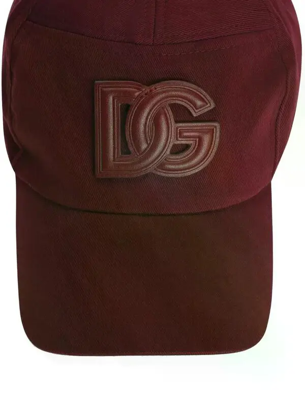 Dolce & Gabbana Logo Appliqué Cap - Red
