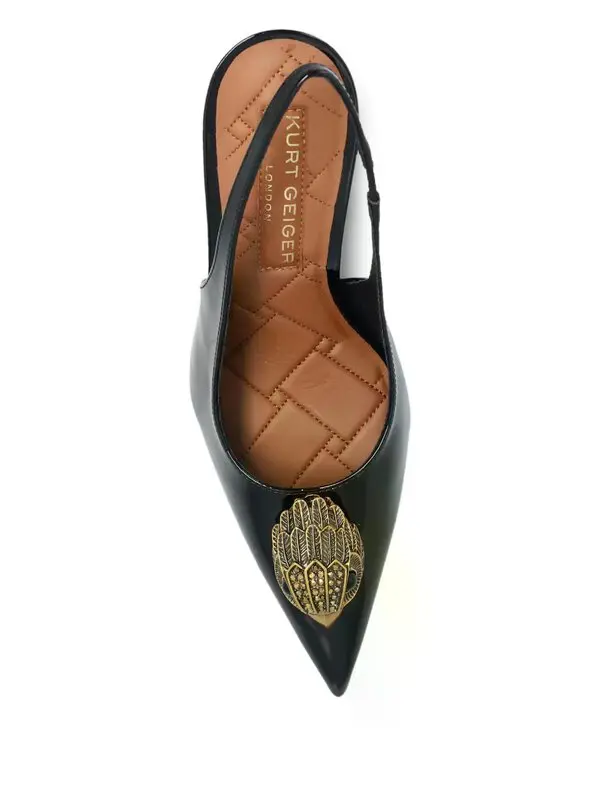 Kurt Geiger 85mm Eagle Slingback Pumps - Black