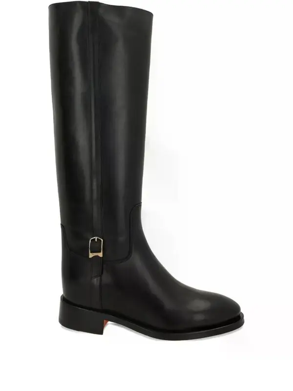 Santoni Mandy Buckle-detail Boots - Black