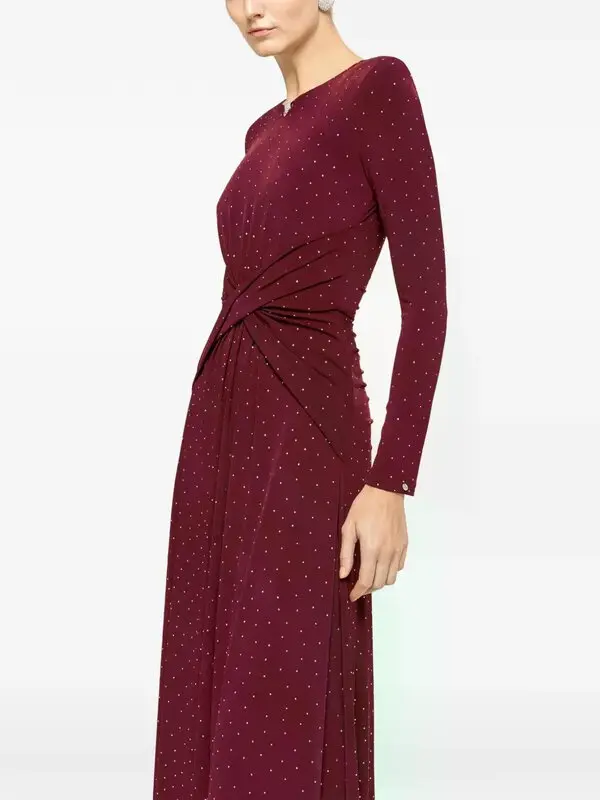 NISSA Embellished Twisted Maxi Dress