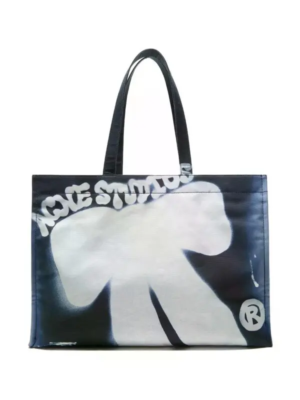 Acne Studios Print-detail Tote - Blue