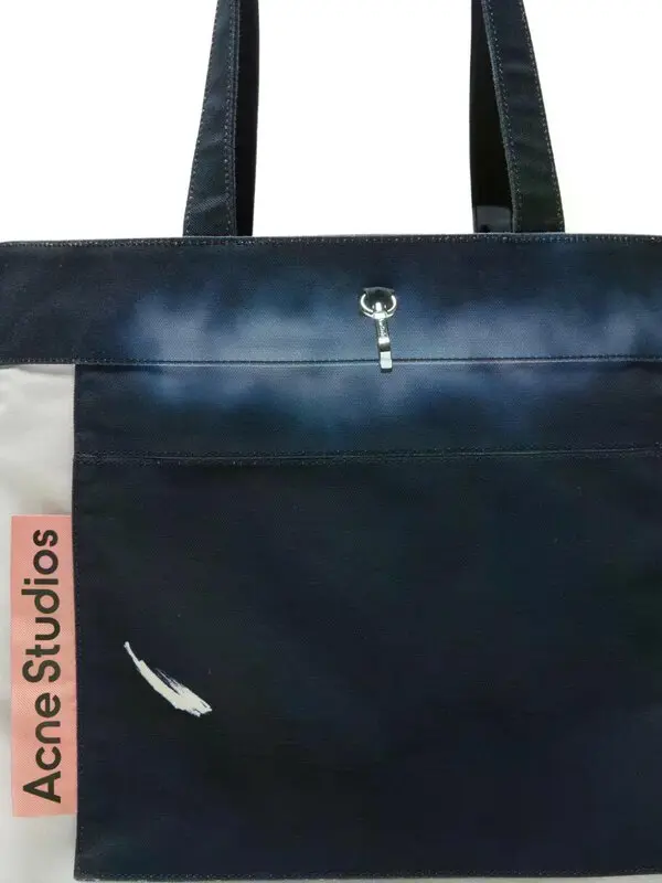 Acne Studios Print-detail Tote - Blue