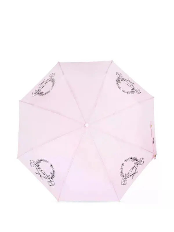 Moschino Logo-motif Umbrella - Pink