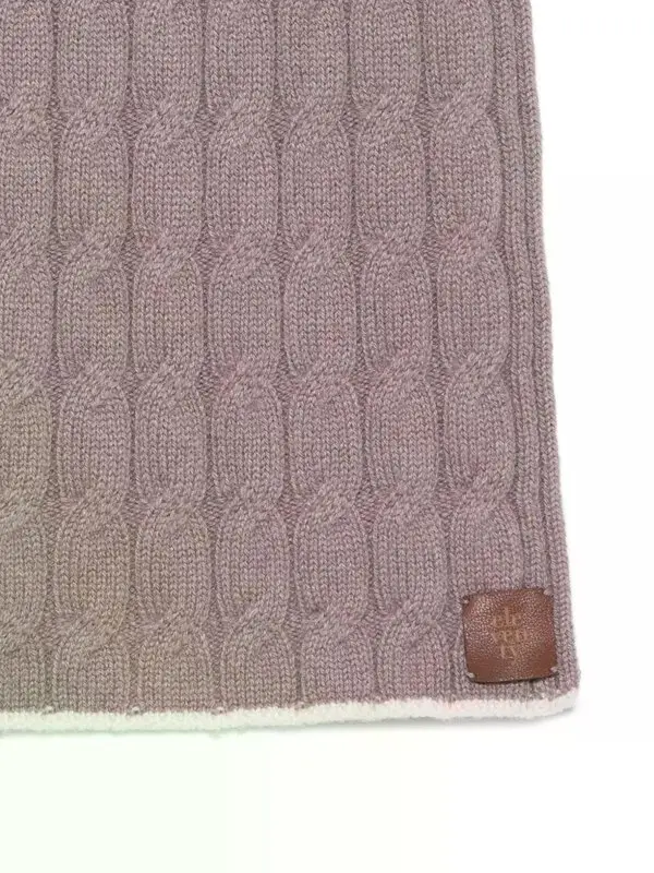 Eleventy Cable-knit Scarf