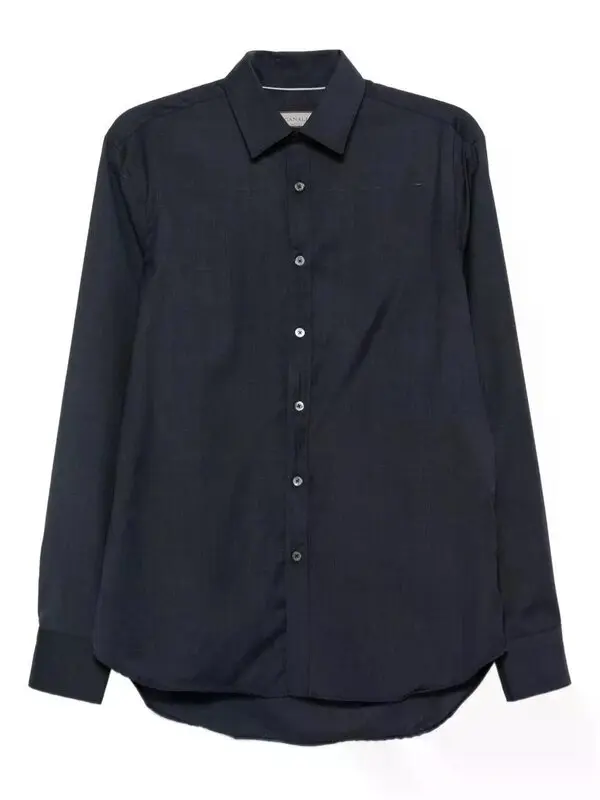 Canali Long-sleeve Wool Shirt