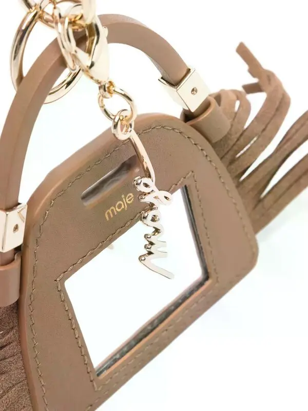 Maje Tassel Mirror Keyring