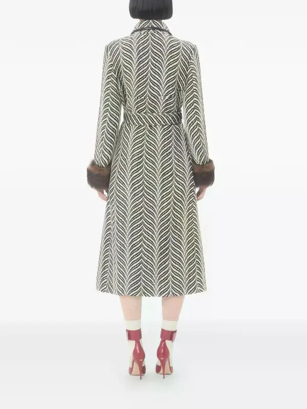 Valentino Garavani Printed Single-breasted Coat