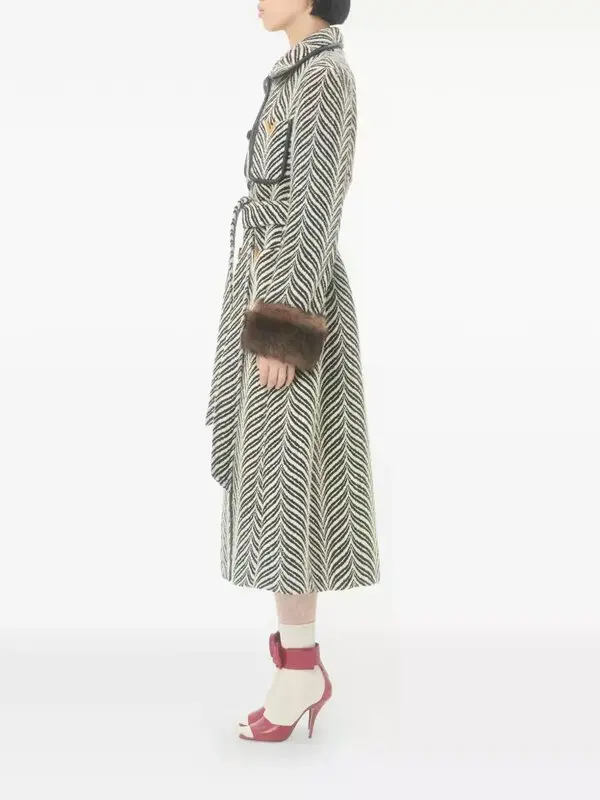 Valentino Garavani Printed Single-breasted Coat