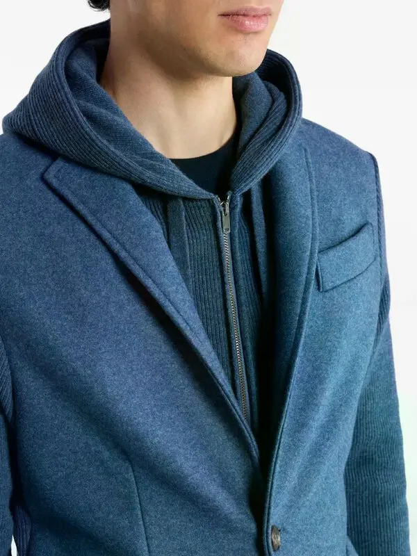 Etro Wool Jacket With Removable Hood