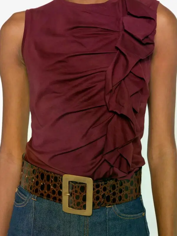 Ulla Johnson Clio Ruffled Tank Top