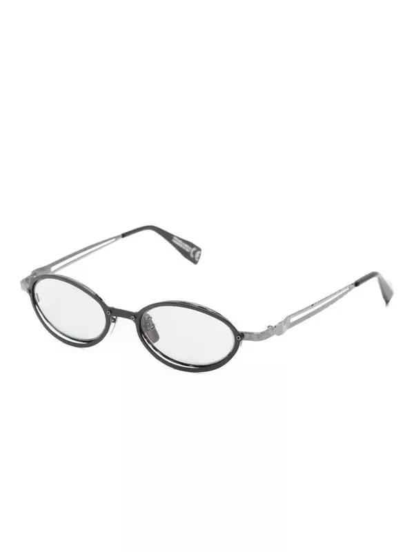 KUBORAUM Oval Frame Eyeglasses - Black