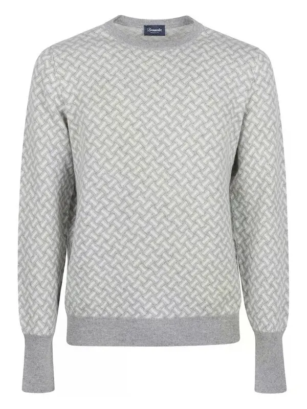 DRUMOHR Patterned Round Neck Sweater