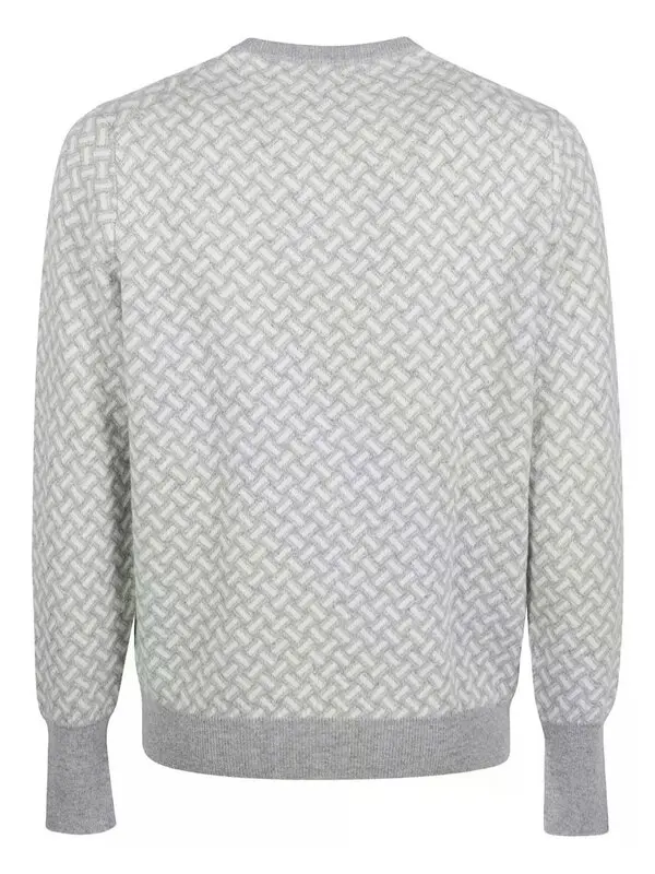 DRUMOHR Patterned Round Neck Sweater