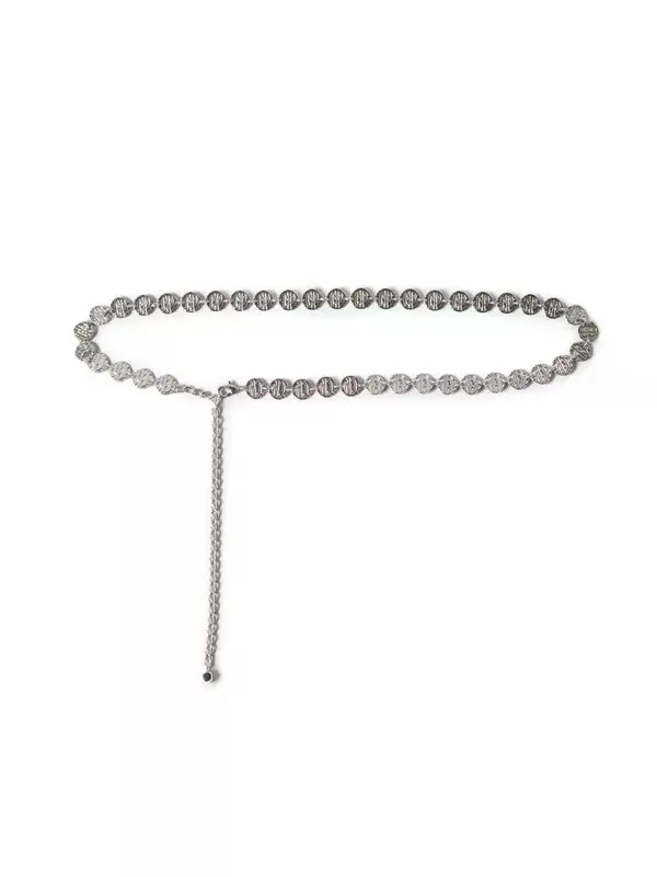 Claudie Pierlot Medallion Chain Belt - Silver