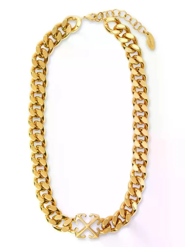 Off-White Arrows Chain Necklace - Gold