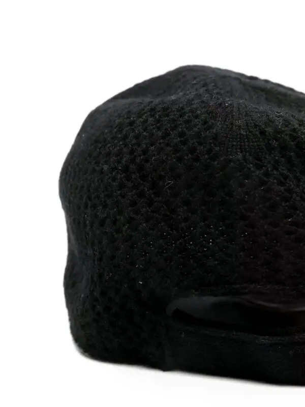 Eleventy Knitted Baseball Cap - Black