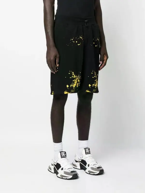 PLEIN SPORT Paint Splatter Track Shorts