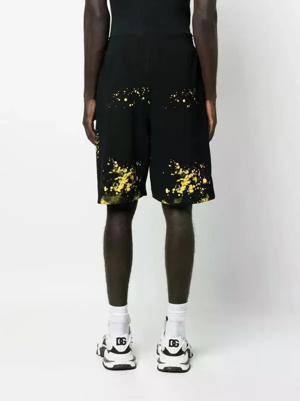 PLEIN SPORT Paint Splatter Track Shorts