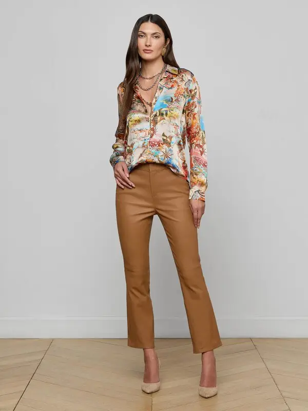 L'Agence Tyler Printed Silk Blouse