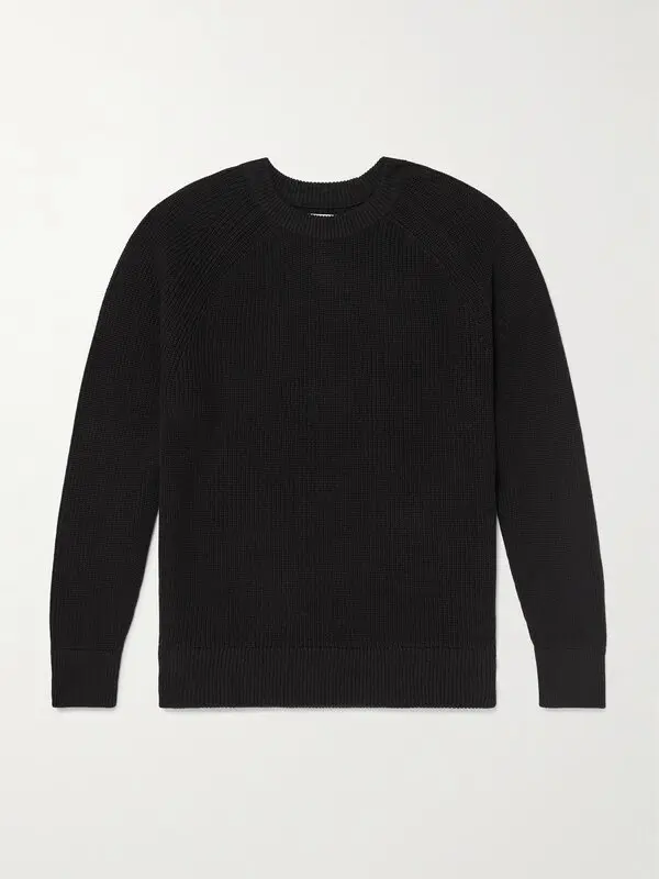 Nn07 Jacobo 6470 Ribbed Cotton Sweater - Brown