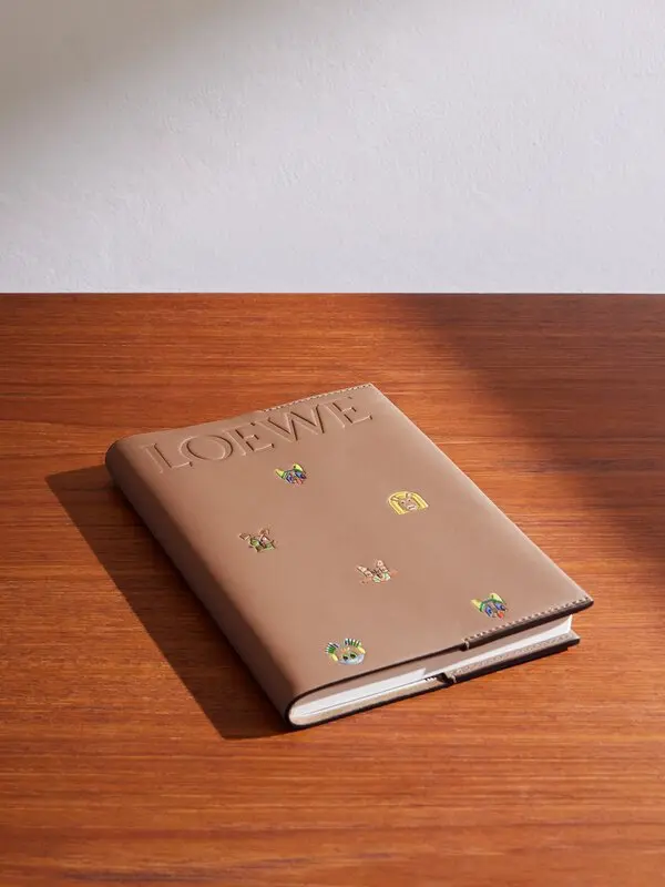 Loewe X Louis Wain Leather Notebook - Brown