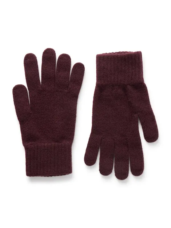 William Lockie Cashmere Gloves - Brown