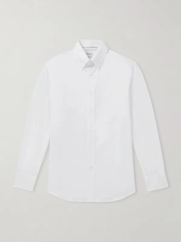 Brunello Cucinelli Button-down Collar Cotton Shirt
