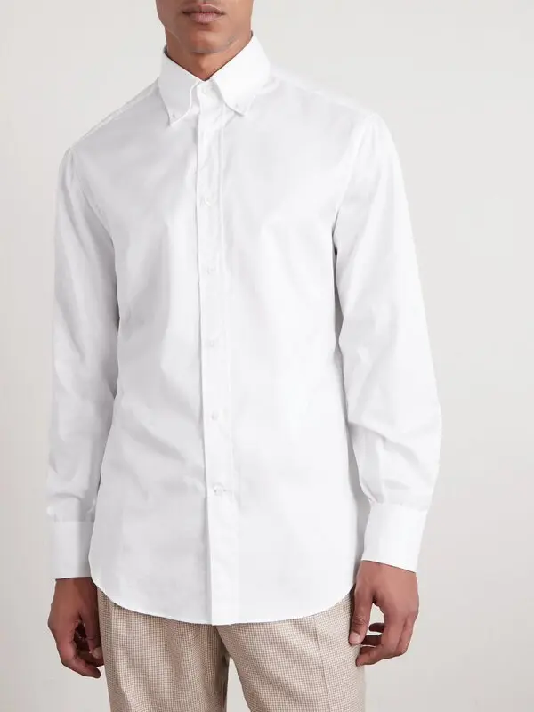 Brunello Cucinelli Button-down Collar Cotton Shirt