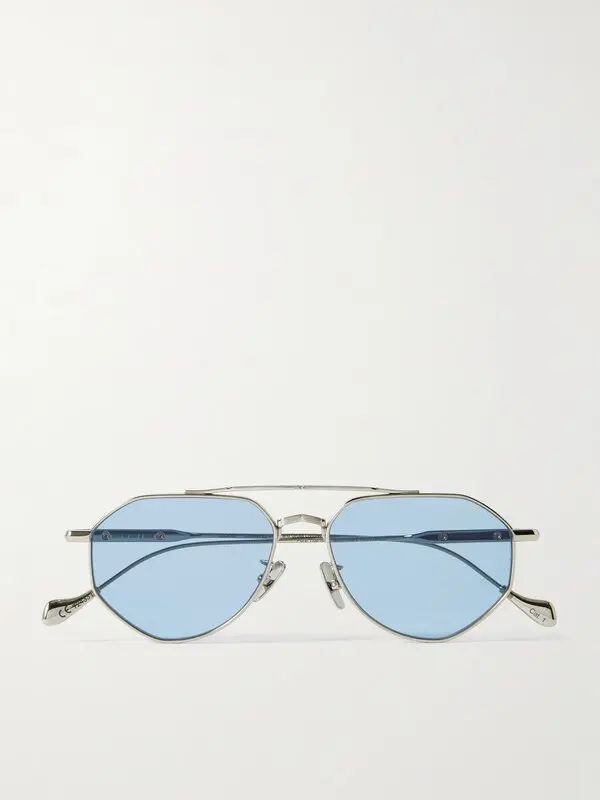 CUTLER AND GROSS X The Great Frog Lynott Aviator Sunglasses - Silver