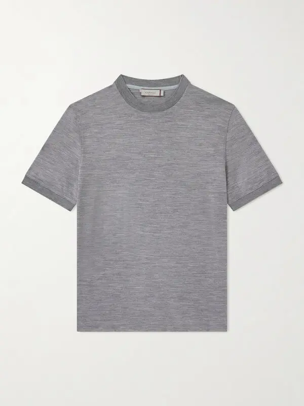 Canali Virgin Wool-jersey T-shirt