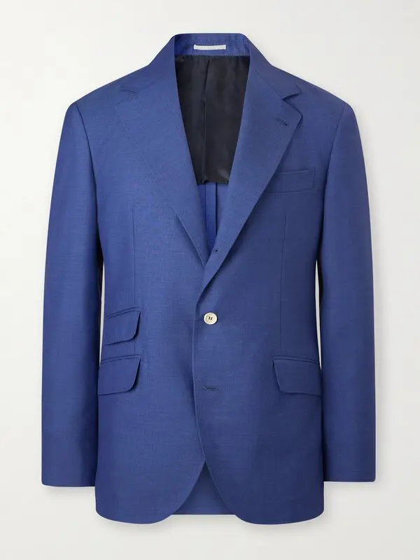 Brunello Cucinelli Unstructured Virgin Wool Suit Jacket
