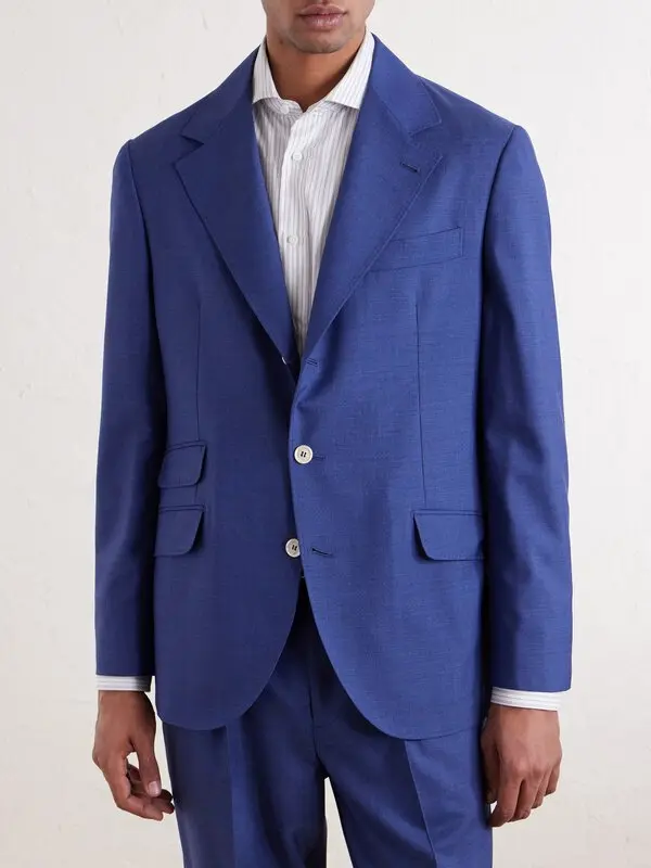 Brunello Cucinelli Unstructured Virgin Wool Suit Jacket