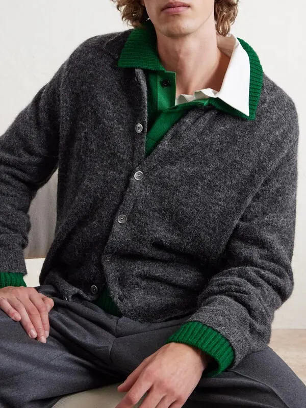 Our Legacy Evening Alpaca-blend Cardigan - Gray