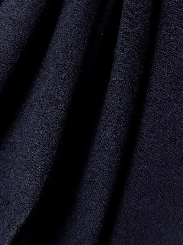 Arch4 Eldergrove Tie Detailed Organic Cashmere Sweater - Navy