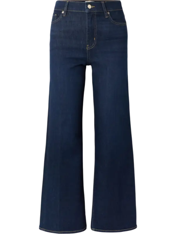FRAME Le Slim Palazzo High-rise Wide-leg Jeans - Blue