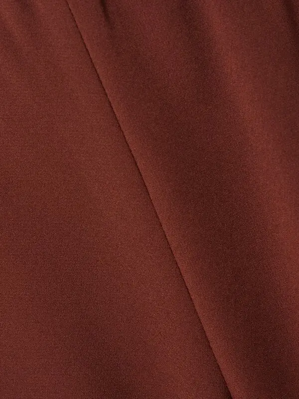 LA LIGNE Colby Recycled Stretch-crepe Wide-leg Pants - Brick