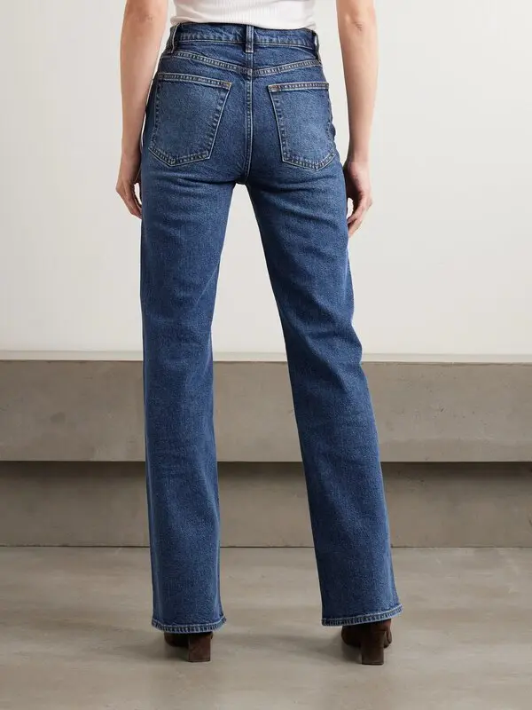 FRAME The Arrow High-rise Flared Jeans - Blue