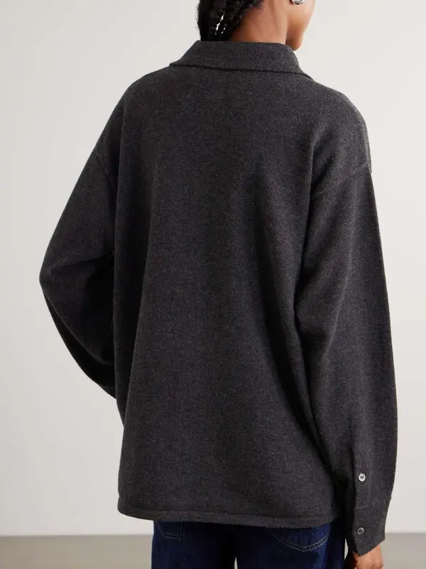 Arch4 Foxridge Organic Cashmere Cardigan - Dark Gray