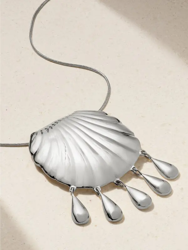 Juju Vera Petra Shell Necklace - Silver