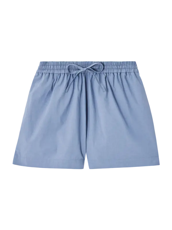 Matteau Net Sustain Organic Cotton-poplin Shorts - Blue