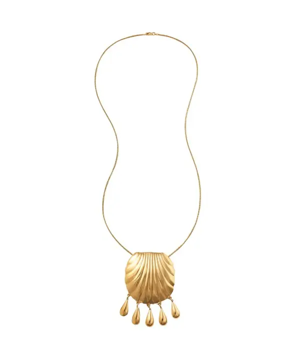 Juju Vera Petra -plated Shell Necklace - Gold