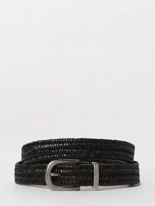 Brunello Cucinelli Woven Belt - Black