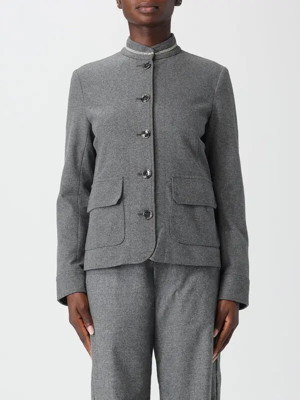 MASON'S Stand Collar Jacket - Grey