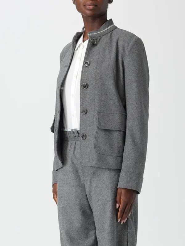 MASON'S Stand Collar Jacket - Grey