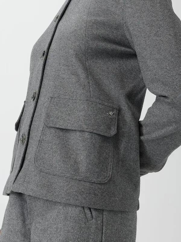 MASON'S Stand Collar Jacket - Grey