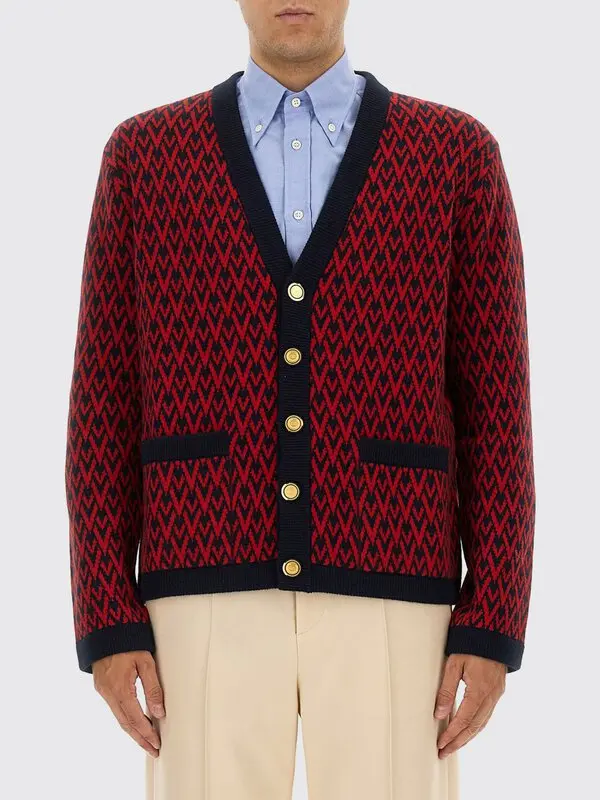 Valentino Garavani Geometric Patterned Cardigan