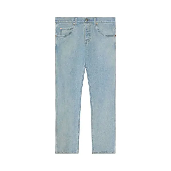 Gucci Tapered Light Wash Jeans